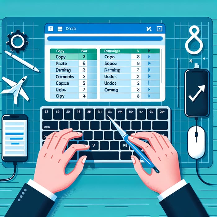 Efficiently Master Excel Keyboard Shortcuts for Quick Skill Improvement | AI Art Generator ...