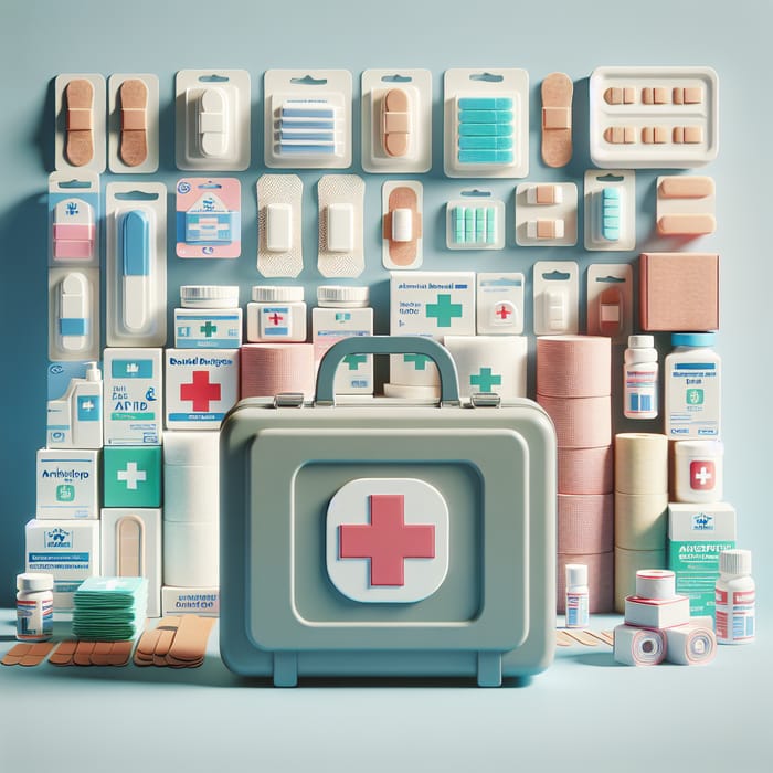 First Aid Kit with Bandages, Antiseptic Wipes, and Medical Supplies ...
