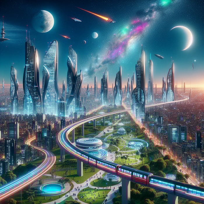 Imagining Future Lima Peru 3000: Skyscrapers & Magma Monorail | AI Art ...