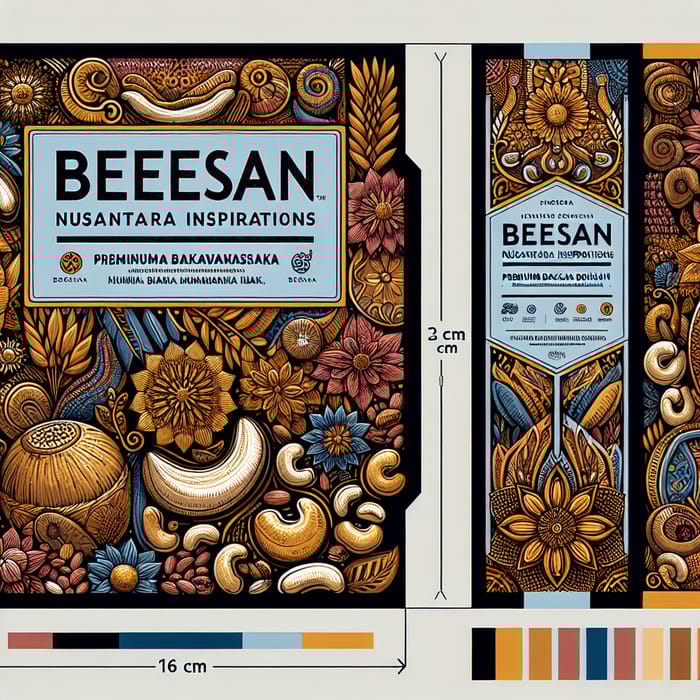 Vibrant Baklava Packaging: Indonesia Heritage Inspired Design | AI Art Generator | Easy-Peasy.AI