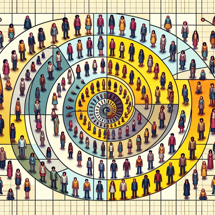 Golden Ratio in Geometric Figure with Diverse Human Forms | AI Art ...