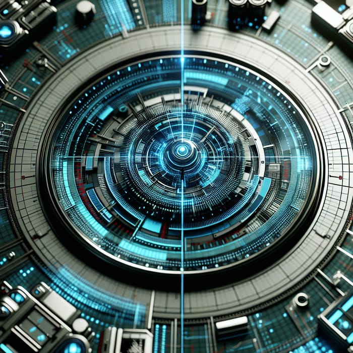 Futuristic Clock Face From The Future | AI Art Generator | Easy-Peasy.AI