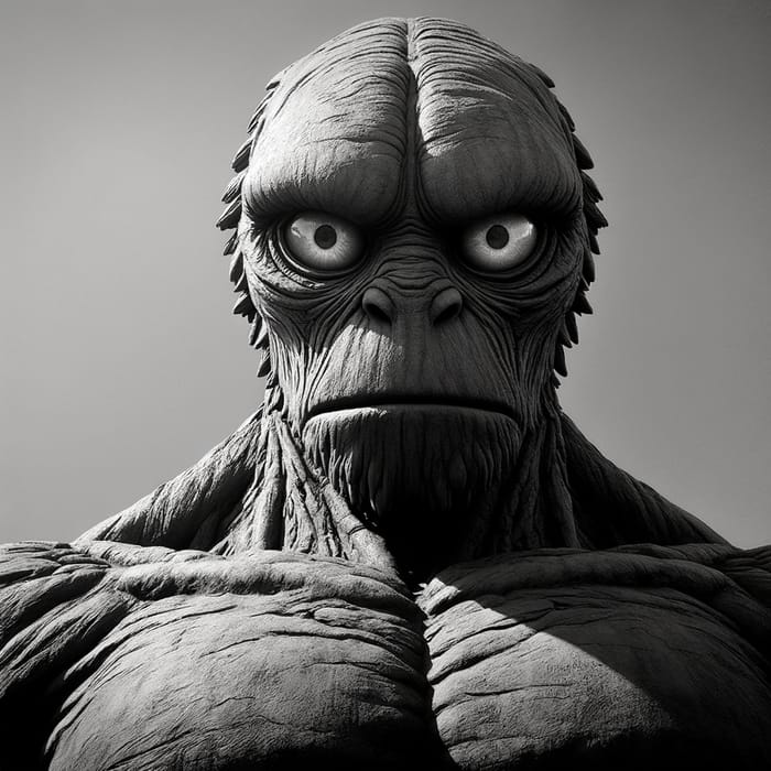 50-Foot Tall Monster: A Giant Staring Down at Us | AI Art Generator ...