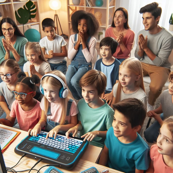 Neurodivergent Children Using AAC Lamp for Inclusive Communication | AI ...