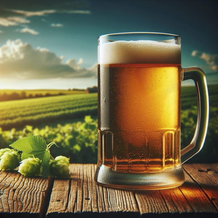 Frothy Golden Bier - Refreshing Craft Beer | AI Art Generator | Easy ...