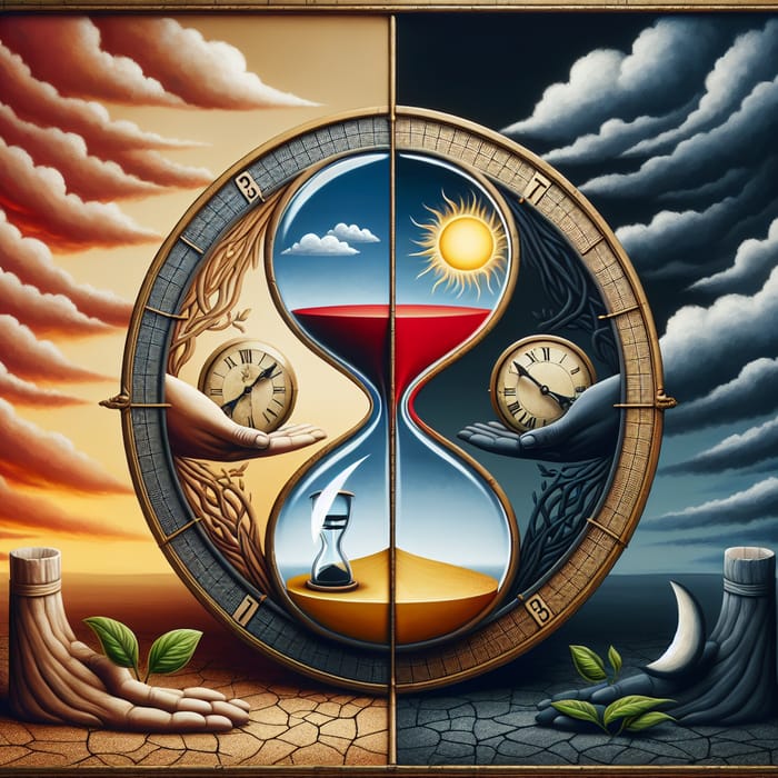 Duality of Reality: Time, Truth, and Betrayal by Borges | AI Art ...