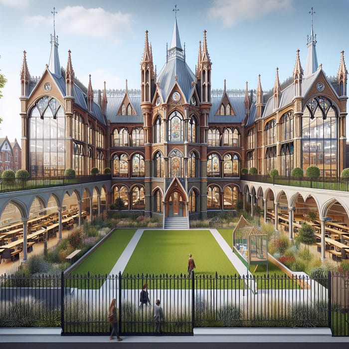 Modern Victorian Style School for Innovative Learning | AI Art ...