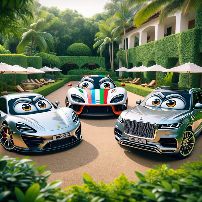 Luxury Car Conversation - Porsche, Ferrari, and Range Rover | AI Art ...