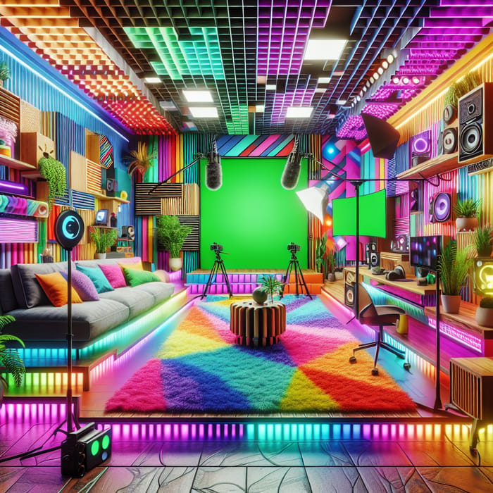 Modern Room Setup for TikTok and YouTube Video Backdrops | AI Art ...