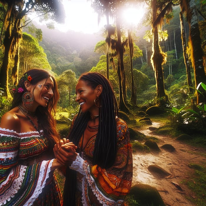 Celebrating Colombian Cultural Harmony in Nature | AI Art Generator ...