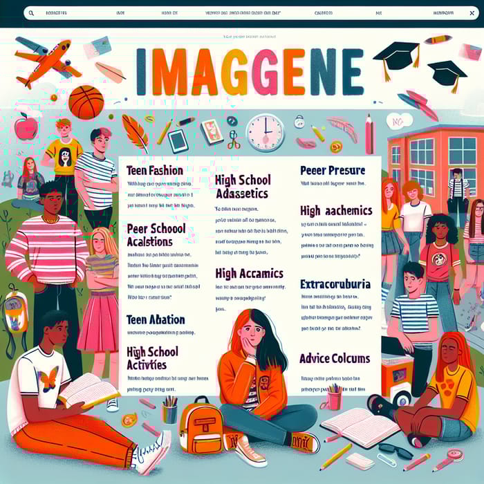 Adolescent-Themed Blog: Vibrant Teen Lifestyle & Insights | AI Art ...