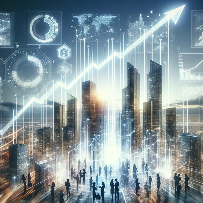 Futuristic Business Growth | AI Art Generator | Easy-Peasy.AI