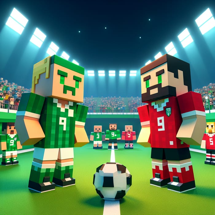 Roblox FC vs Minecraft FC: High-Intensity Football Showdown | AI Art ...