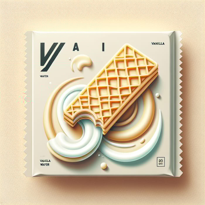 Vanilla Wafer Design | AYTURK Vanilyalı Gofret Inspired | AI Art ...