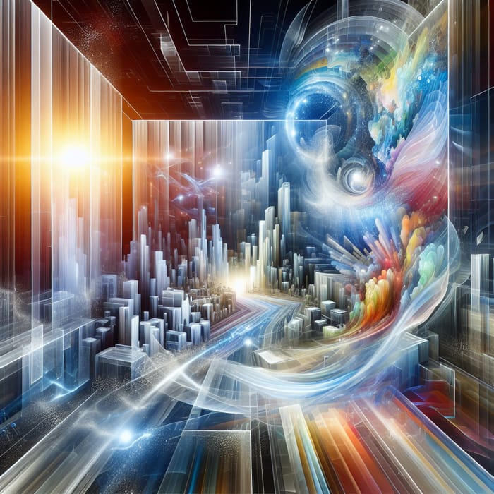 Monumental Surrealist Composition in Vibrant Colors | AI Art Generator ...