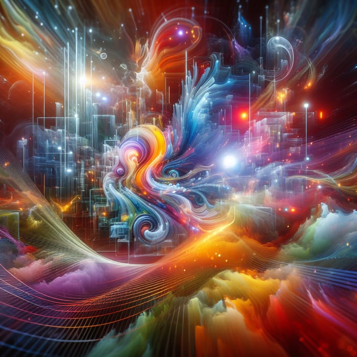 Vibrant Surrealist Composition | Abstract Imagery | AI Art Generator ...