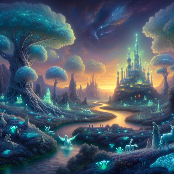 Discover a Dreamlike Utopia: Enchanting Creatures & Castles | AI Art ...