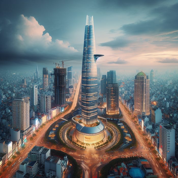Vietnam Financial Tower - Discover the Golden Finance Tower | AI Art ...