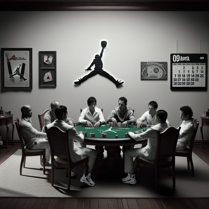 Air Jordan Poker Game - 09 April 2009 | AI Art Generator | Easy-Peasy.AI