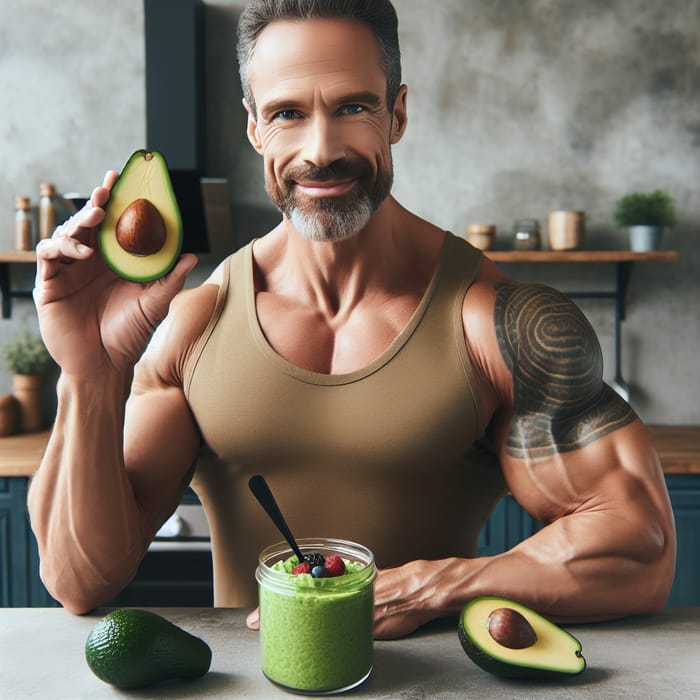 Healthy Avocado Benefits for Middle-Aged Men | AI Art Generator | Easy ...