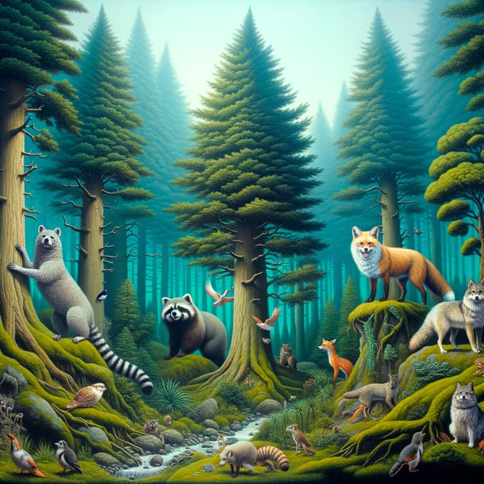 Oyamel Fir Tree Forest with Humid Rainy Climate and Diverse Wildlife ...