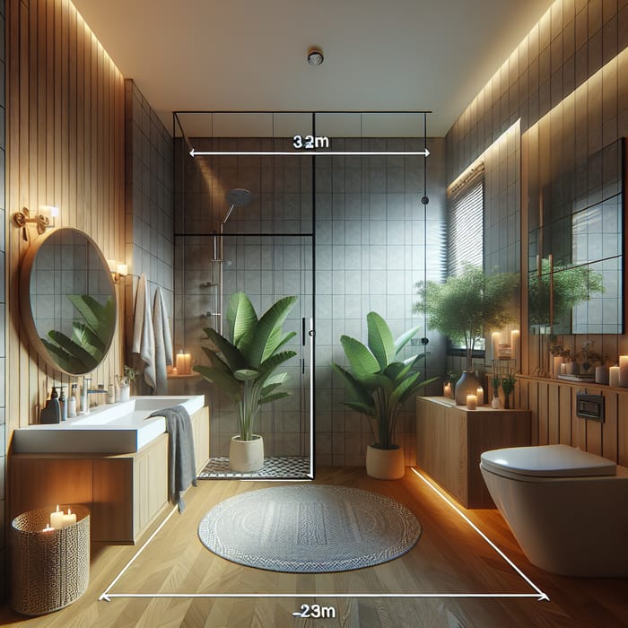 Modern 3x2m Bathroom Design Tips | AI Art Generator | Easy-Peasy.AI