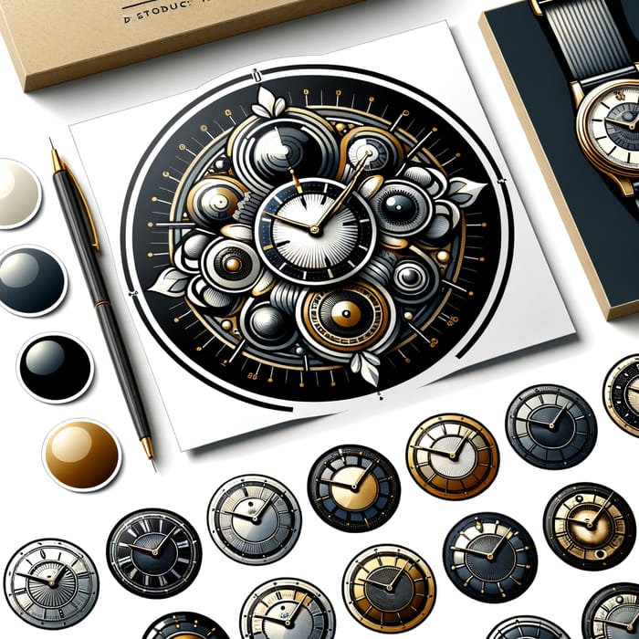 Innovative Watch Sticker Design | Captivating Timepiece Packaging | AI ...