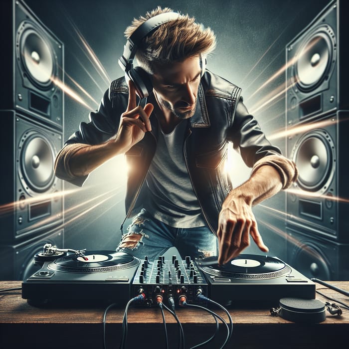 Passionate DJ Delivering Top-Notch Mixing Skills | AI Art Generator ...