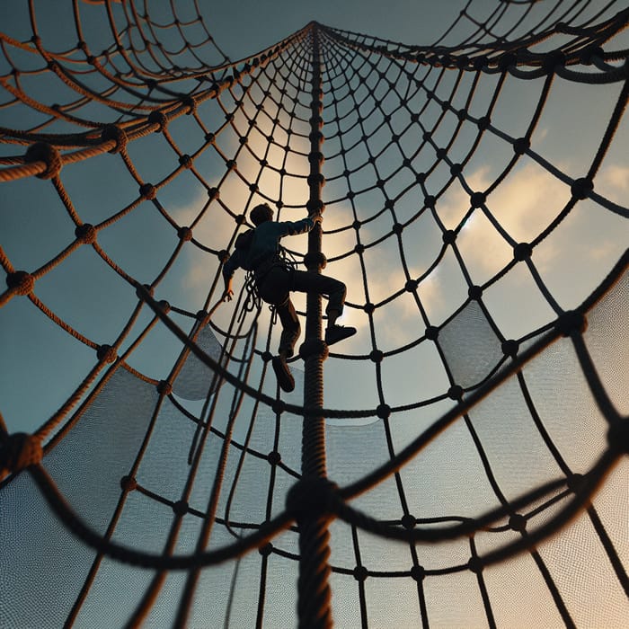 Climbing High - Ascending the Net | AI Art Generator | Easy-Peasy.AI