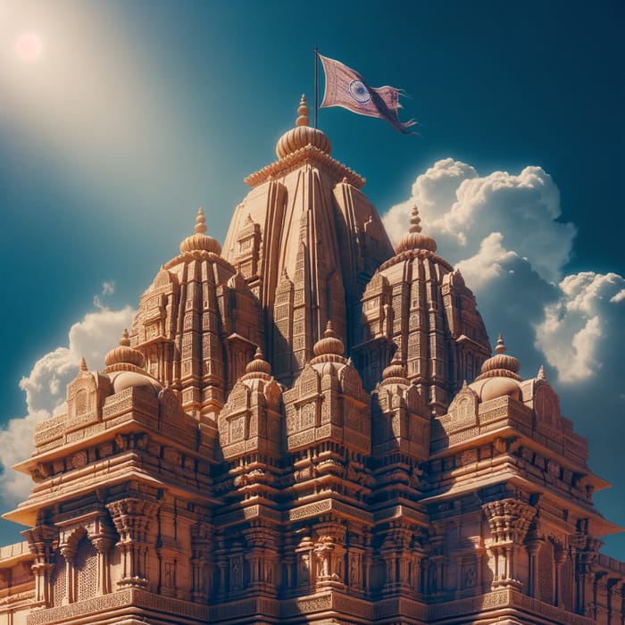Dwarkadhish Temple Picture | Majestic Sandstone Exterior | AI Art ...