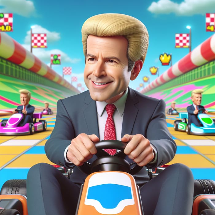 Donald Trump Mario Kart Racing | Political Figure Arcade Fun | AI Art ...