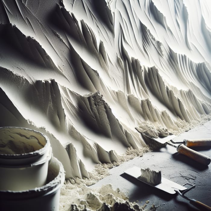 Intricate Details of Freshly Painted Plaster Wall | AI Art Generator ...