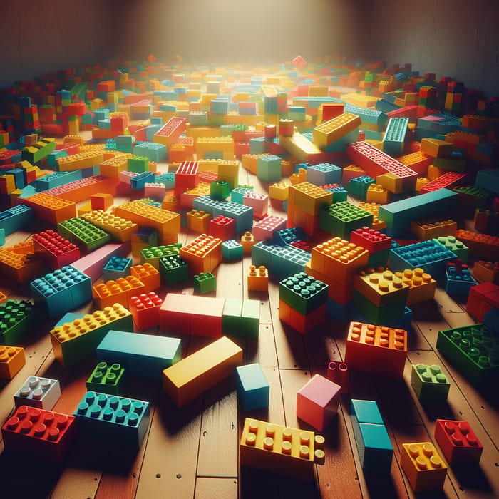 Colorful Building Blocks for Creative Play | AI Art Generator | Easy ...