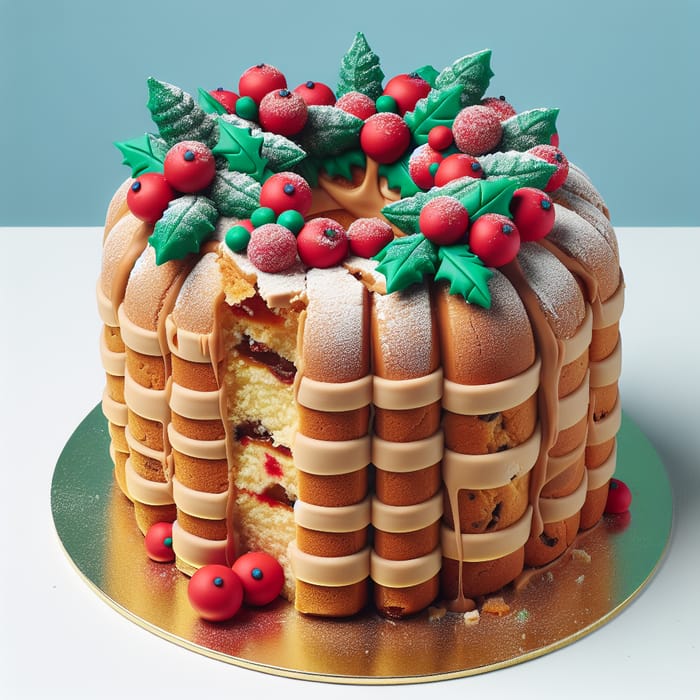 Squished Festive Cake - Delicious and Festive Treat | AI Art Generator ...