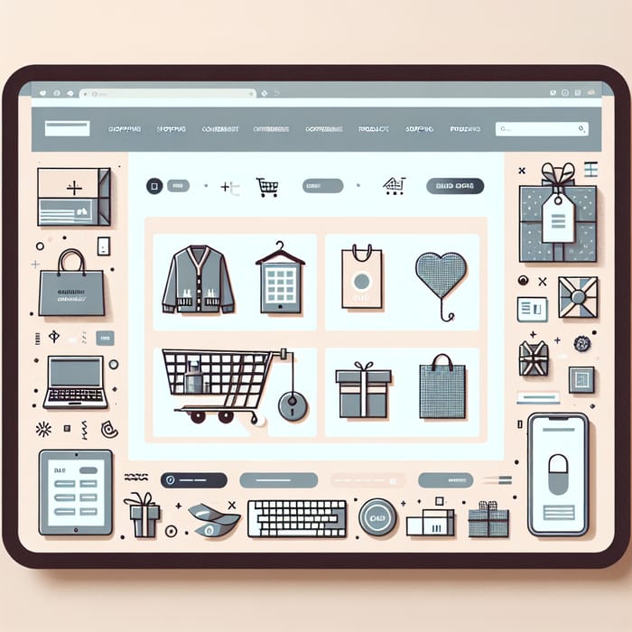 E-Commerce Background Design - Clean & Minimalistic | AI Art Generator ...