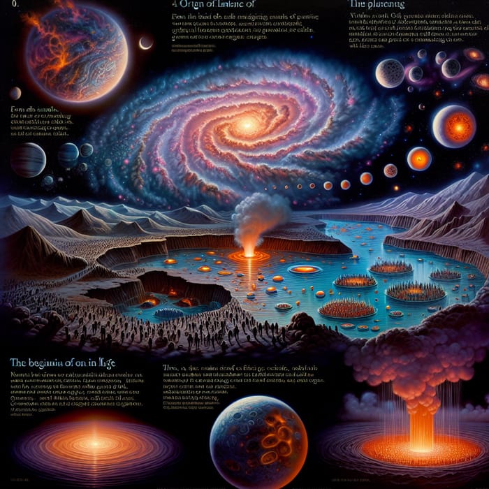 Origin of Life: The Cosmic Beginning | AI Art Generator | Easy-Peasy.AI