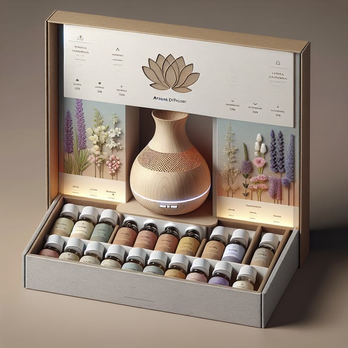 Aroma Diffuser Package - Stylish & Soothing | AI Art Generator | Easy ...