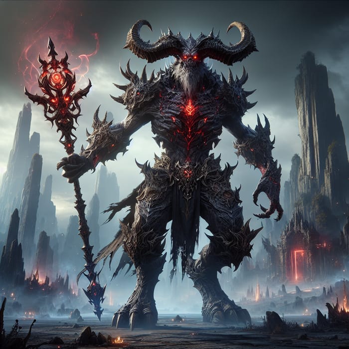 Fearsome Dungeon Boss in Fantasy MMORPG | AI Art Generator | Easy-Peasy.AI