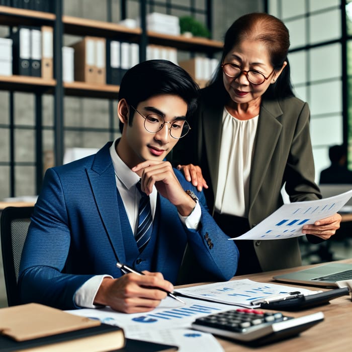 Accountant Trainee: Learning in a Dynamic Office | AI Art Generator ...