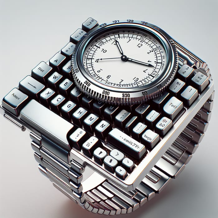 Futuristic Watch with Integrated Keyboard Design | AI Art Generator ...