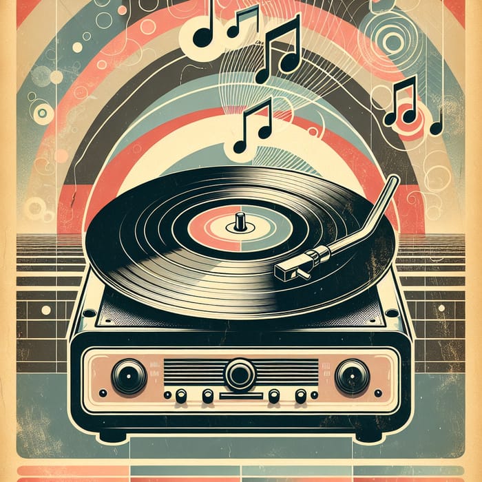 Vintage Album Cover Design - Timeless Melodies | AI Art Generator ...