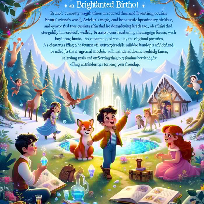 Magical Journey of Bruno and Cousins in Brightlandia | AI Art Generator ...