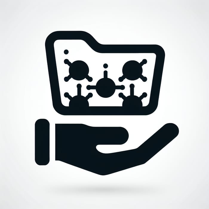 Simple File Management Icon | Sort & Organize Digital Records | AI Art ...