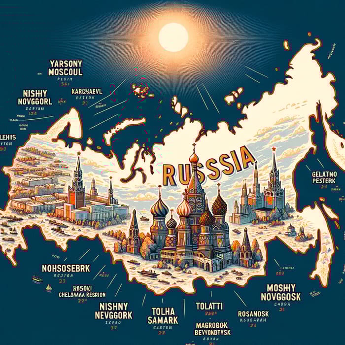 Interactive Map of Russia 2024 Events: Moscow, St. Petersburg, Sochi ...