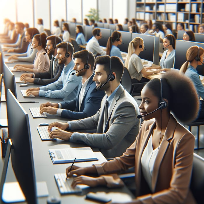 Diverse Call Center Team | Quality Customer Service Solutions | AI Art ...