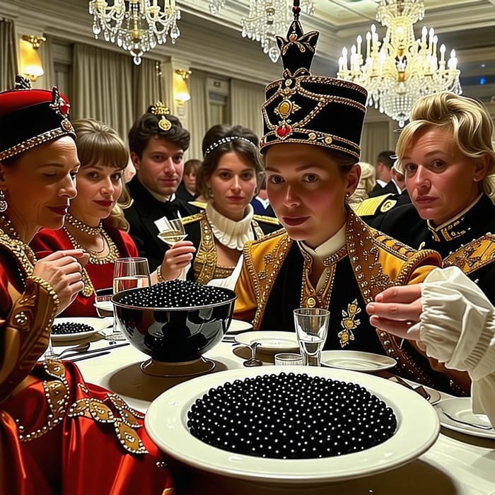 Progressive Russian Culture Party with Imperial Style | AI Art ...