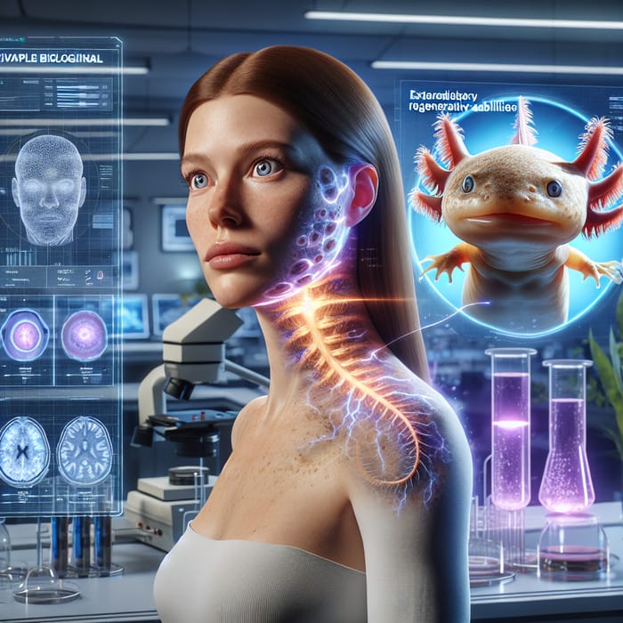 Axolotl's Power: Human-Axolotl Hybrid with Regenerative Abilities | AI ...