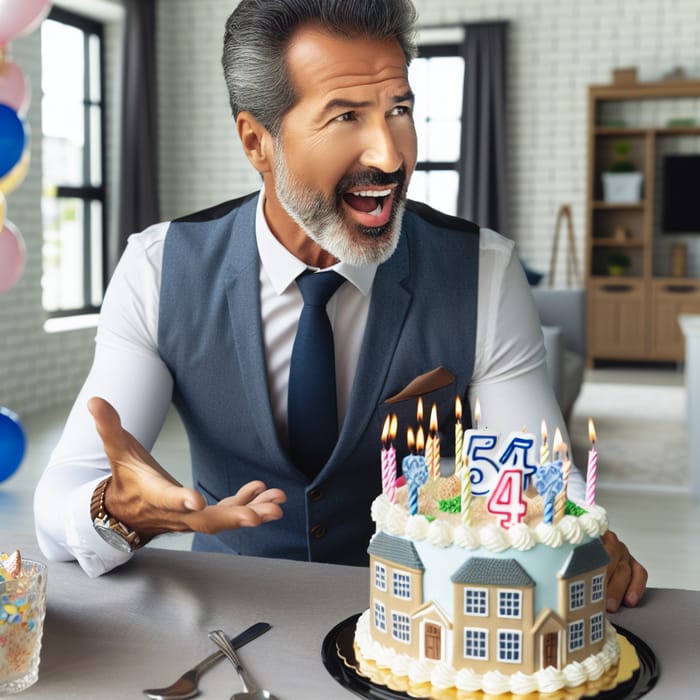 54-Year-Old Real Estate Manager's Birthday Celebration | AI Art ...