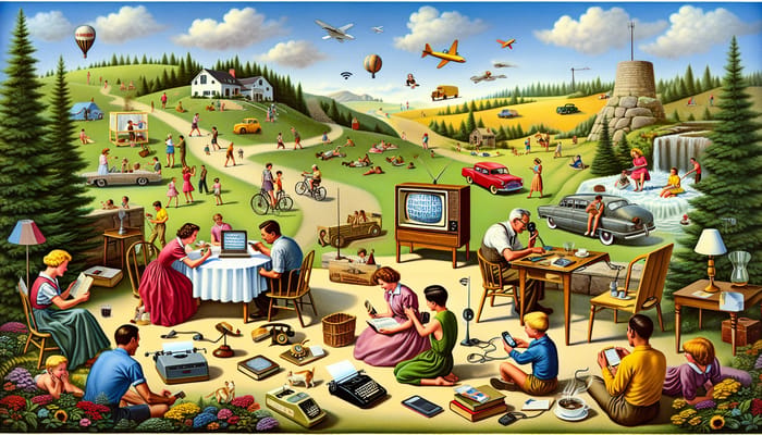 Life Without Internet: Embracing Simplicity | AI Art Generator | Easy ...