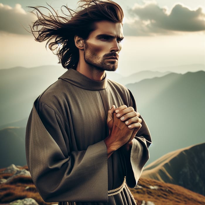 Courageous Man of God: A Spiritual Leader's Journey | AI Art Generator ...